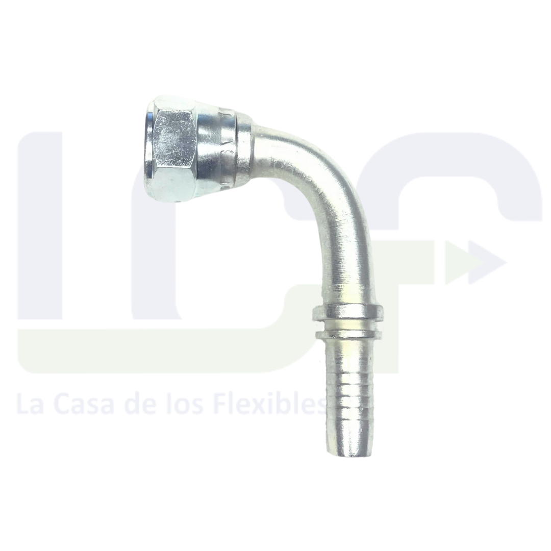 Terminal codo 45°/90° hembra giratoria UNF tubo – LCF