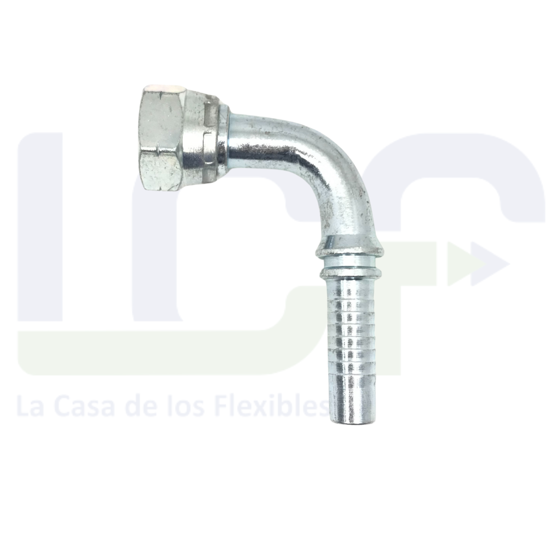 Terminal codo 45°/90° hembra giratoria BSP asiento macho para prensar – LCF